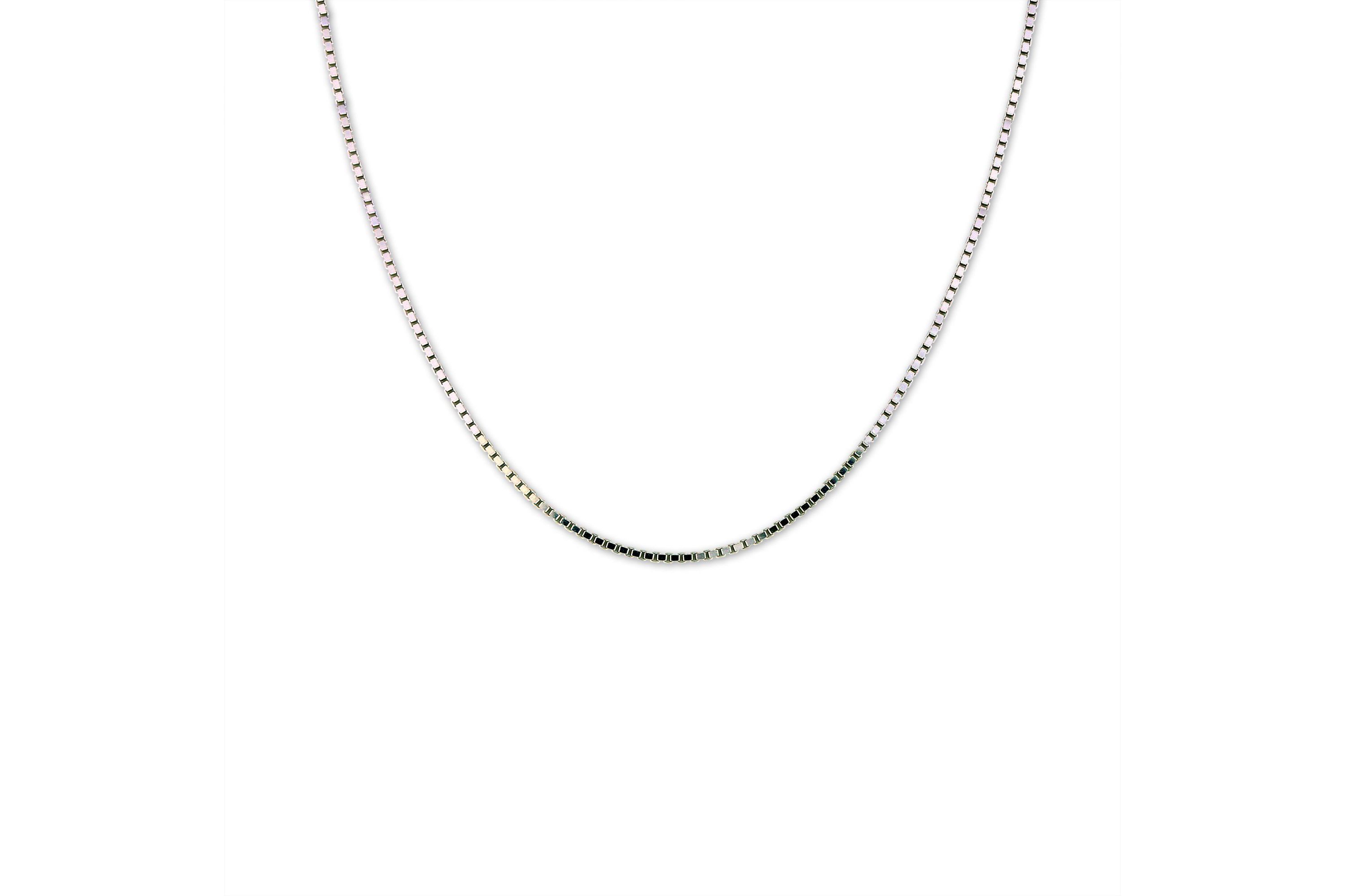 Forever New Sterling Silver Box Chain 18-Inch Necklace, Made in Italy ...