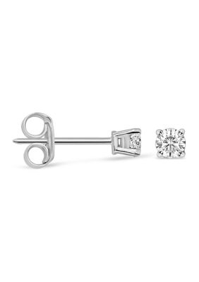 Atit Diamond 1/6 ct. t.w. Round Diamond Studs Set in 14K White Gold | belk