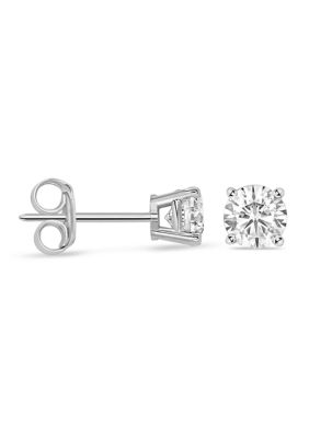 Atit Diamond 5/8 ct. t.w. Round Diamond Studs Set in 14K White Gold | belk