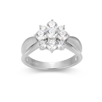 Aurealis 18K Yellow Gold or Rhodium Plated Sterling Silver Moissanite ...