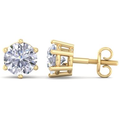 Belk & Co. Lab Created 1 Carat Lab Grown Diamond Earrings In 14 Karat ...