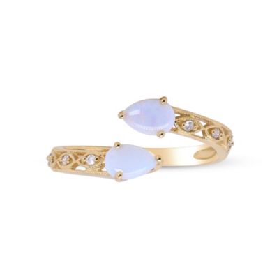 Anika and August Australian Opal Ring in 14K Yellow Gold | belk