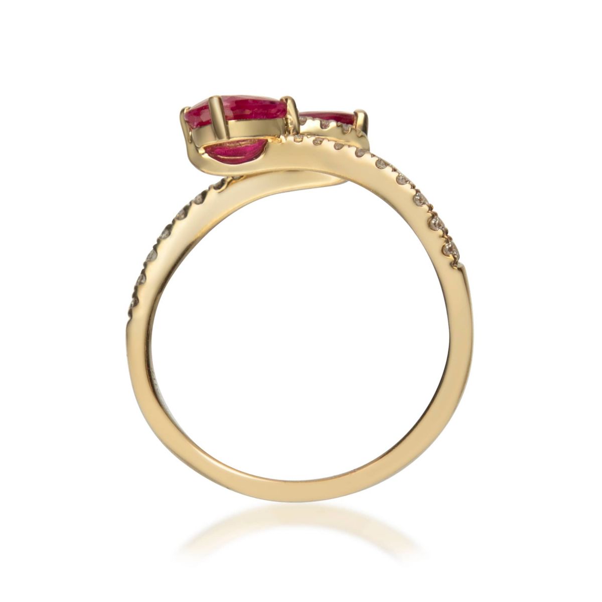 Anika and August RUBY Ring in 10K YELLOW GOLD | Belk