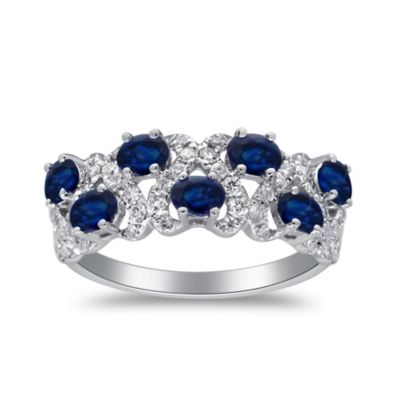 Anika and August SAPPHIRE Ring in 14K WHITE GOLD | Belk