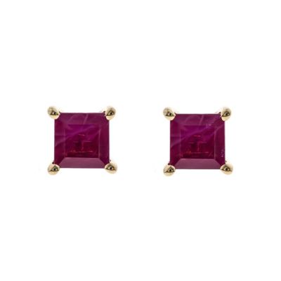 Anika and August Ruby Earring in 14K Yellow Gold | Belk