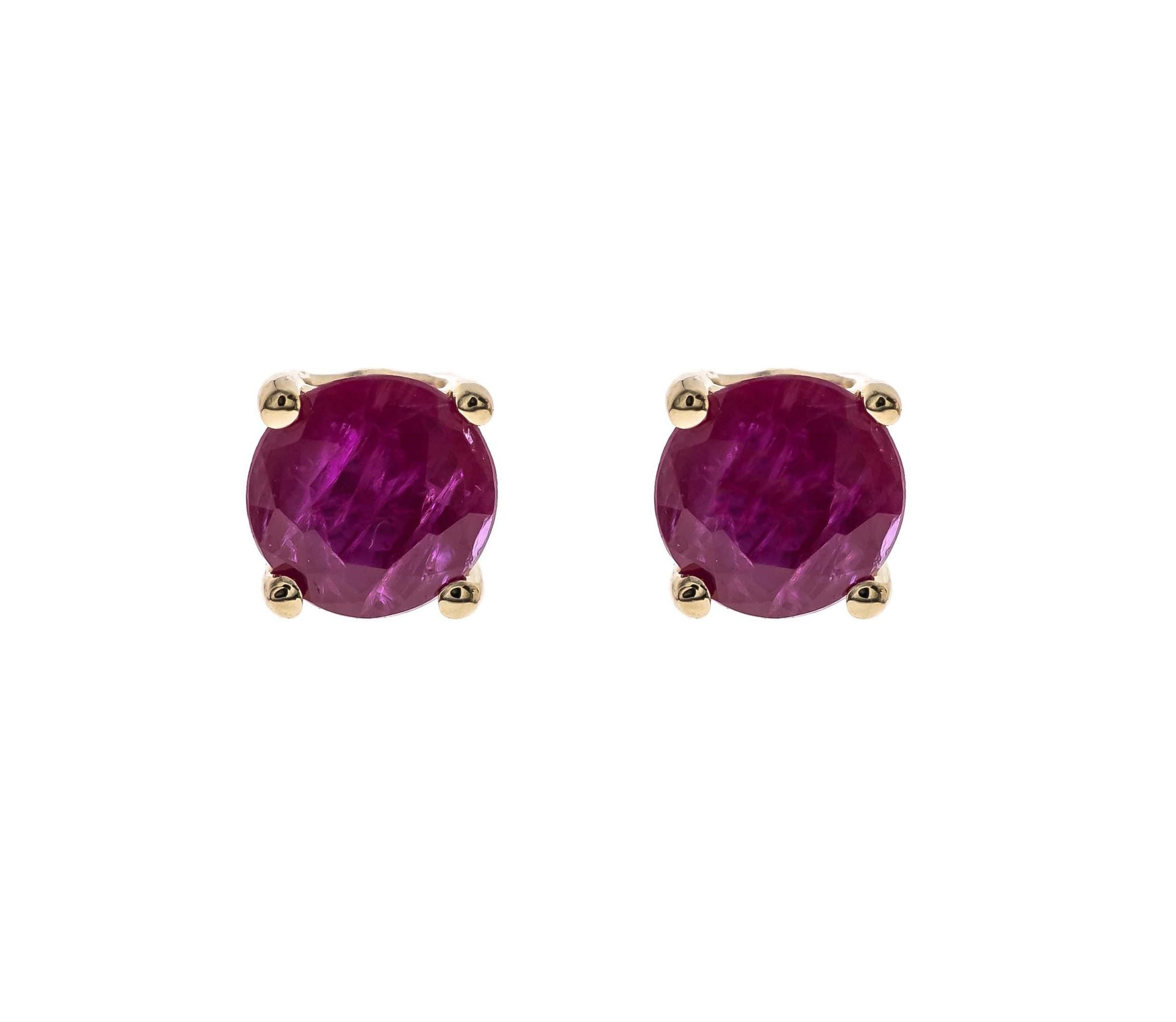 Anika and August RUBY Earrings in 10K YELLOW GOLD | Belk