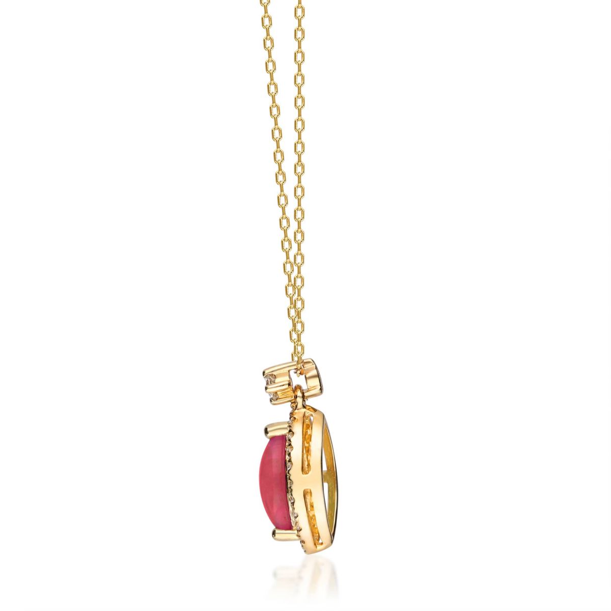 Anika and August RUBY Pendant in 10K YELLOW GOLD | Belk