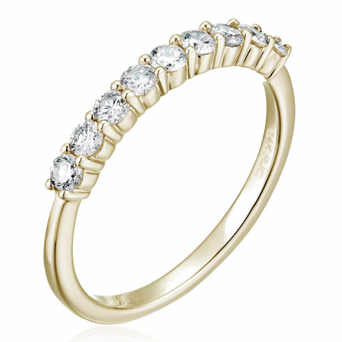 Amairah 1/2 ct. t.w. Diamond Wedding Band in 14K Yellow Gold | Belk