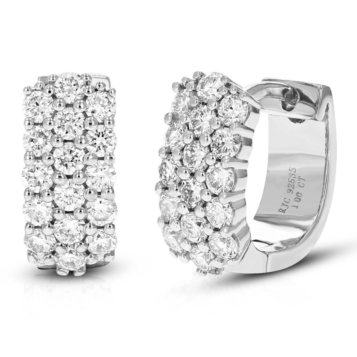 Amairah Lab Created 1 ct. t.w. Lab Grown Diamond Hoop Earrings in 925 ...