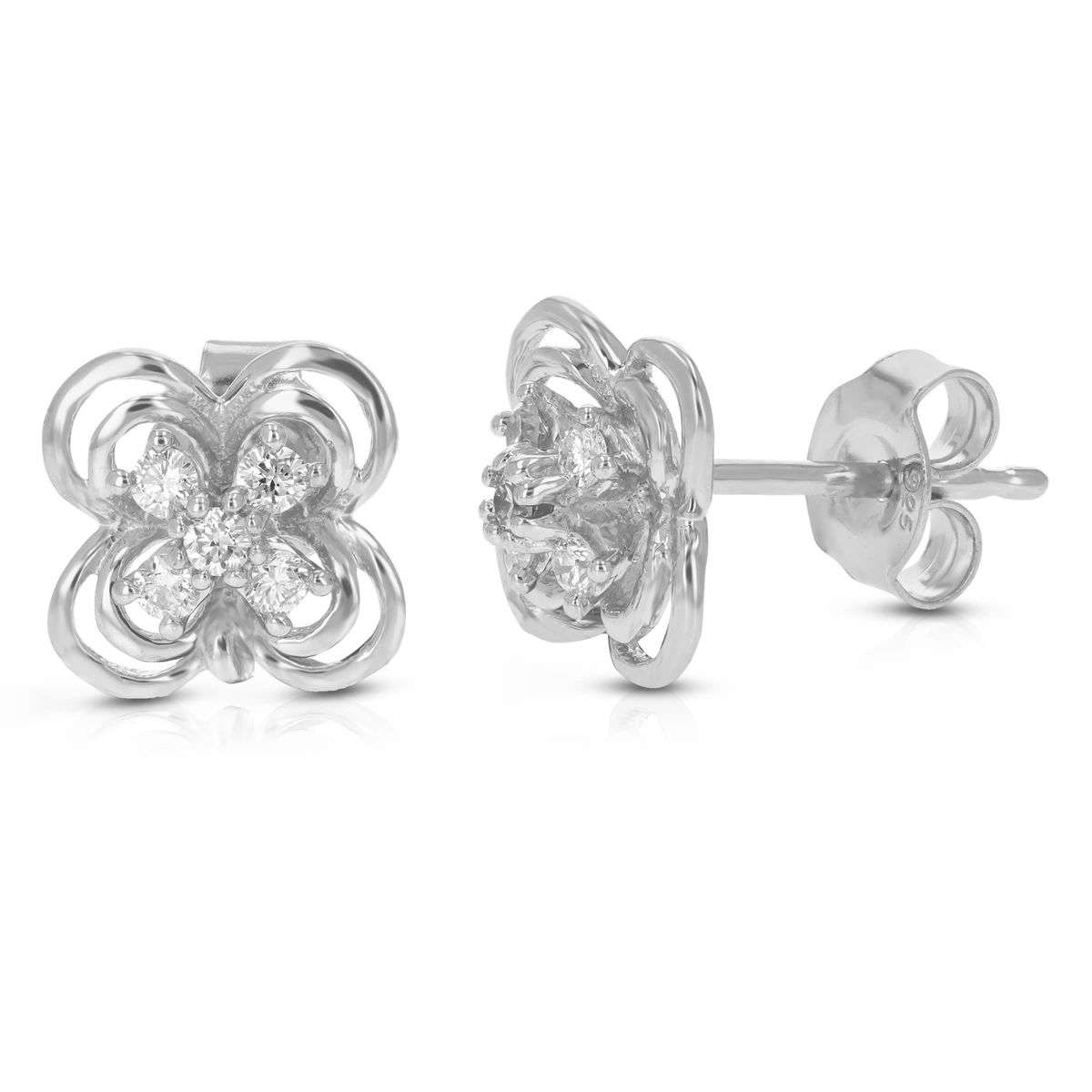 Amairah Lab Created 1/5 ct. t.w. Lab Grown Diamond Stud Earrings in 925 ...