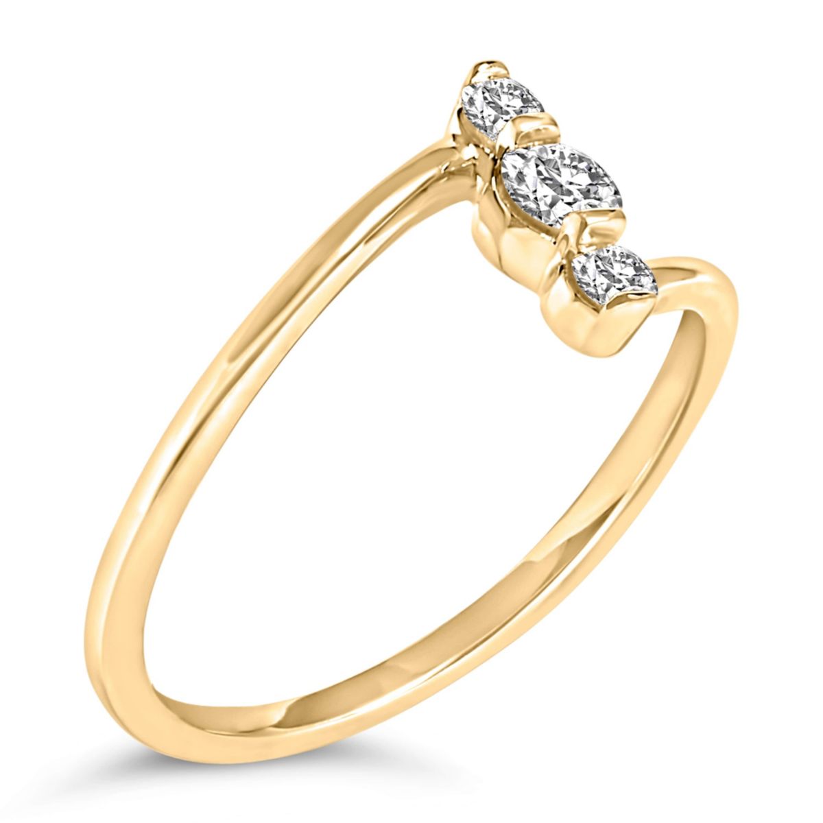 Haus of Brilliance Lab Created 10K Gold 1/4 Cttw Lab Grown Diamond ...