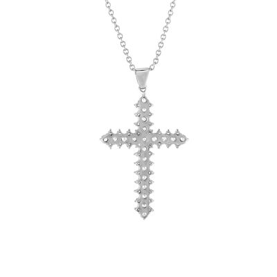 Indigo Jewelry 3/4 ct. tw. Diamond Cross Pendant in 14K Gold | Belk