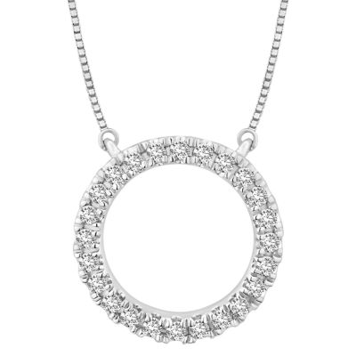 Indigo Jewelry 1/5 ct. tw. Diamond Round Shape Pendant in 14K Gold | Belk
