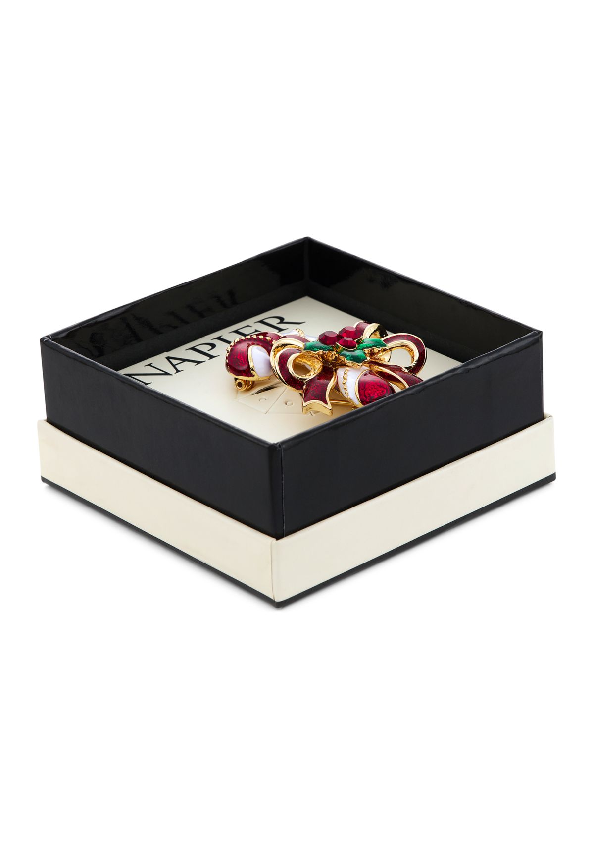 Napier Candy Cane Holiday Pin | Belk