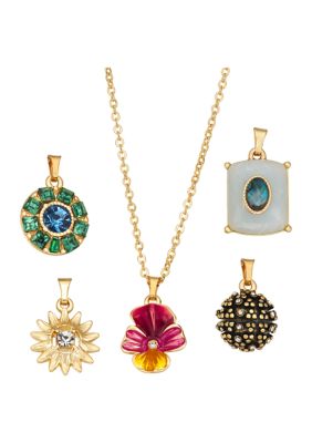 Napier Gold Tone Boxed Interchangeable Necklace Set | belk