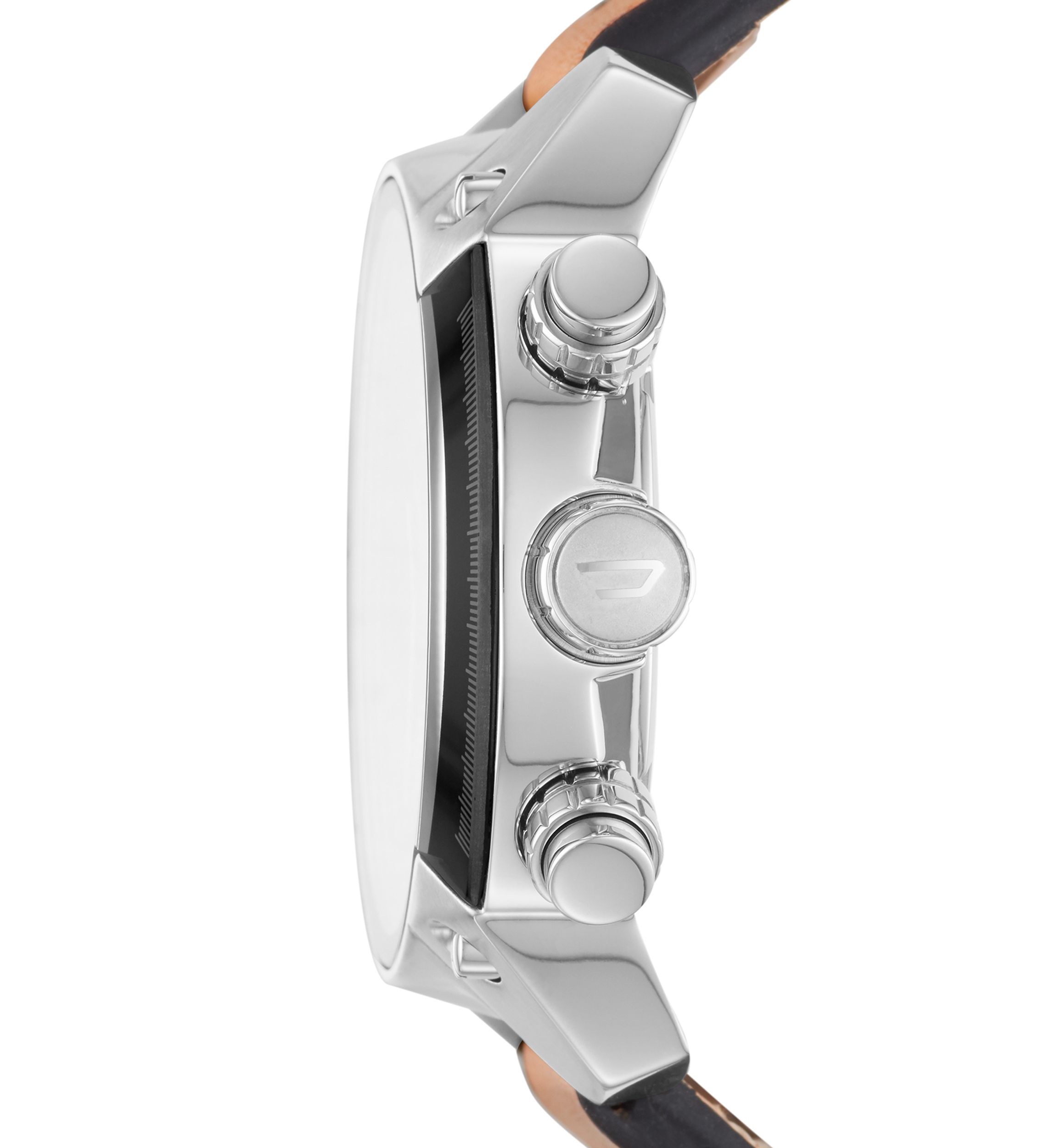 Diesel Overflow Three-Hand Brown Leather Watch | Belk