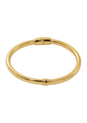 Belk Silverworks Fine Gold Plated Bangle Bracelet | belk