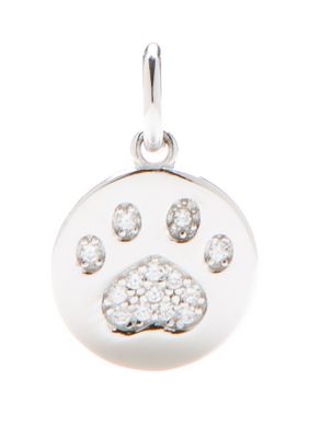Belk Silverworks Southern Charm Sterling Silver Paw Print Cubic ...