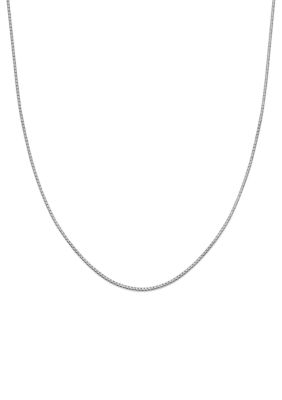 Belk Sterling Silver 24 Inch Box Chain Necklace | belk