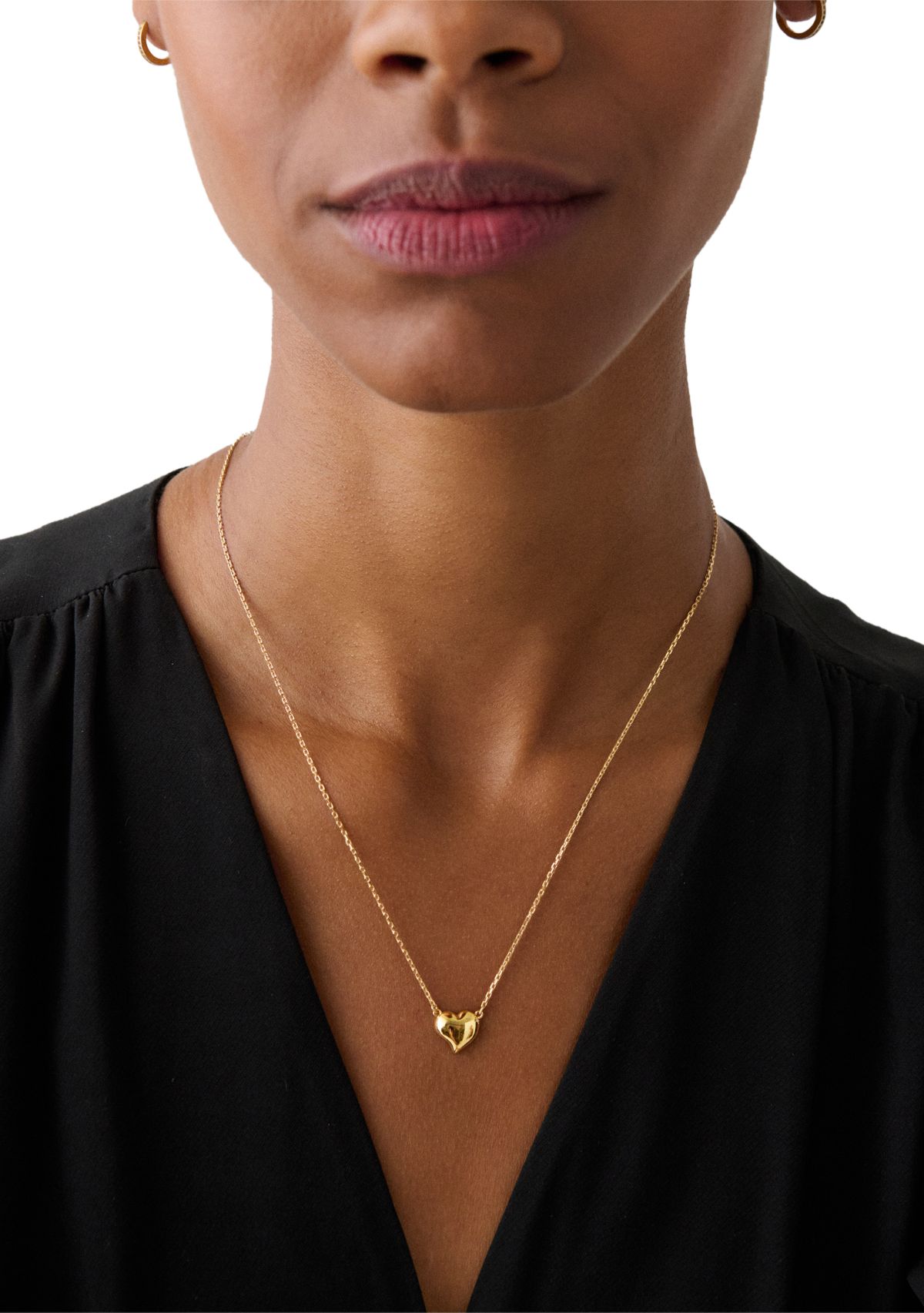 kate spade new york® Heart Gold Tone Necklace | Belk