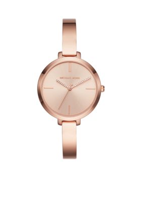 Michael Kors Women's Rose Gold-Tone Jaryn Bangle Bracelet | belk