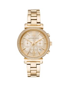 Michael Kors Women's Gold-Tone Sofie Watch | belk