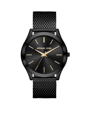 Michael Kors Men's Slim Runway Black IP Watch | belk