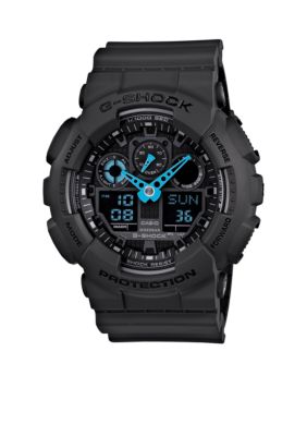 G-Shock Grey XL Blue Hands Watch | belk