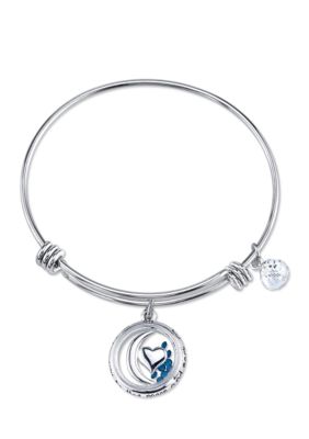 Belk Silverworks Stainless Steel To the Moon and Back Bangle Bracelet ...