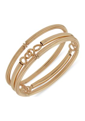 Nine West Gold Tone Infinity Stretch Bracelet Set Belk