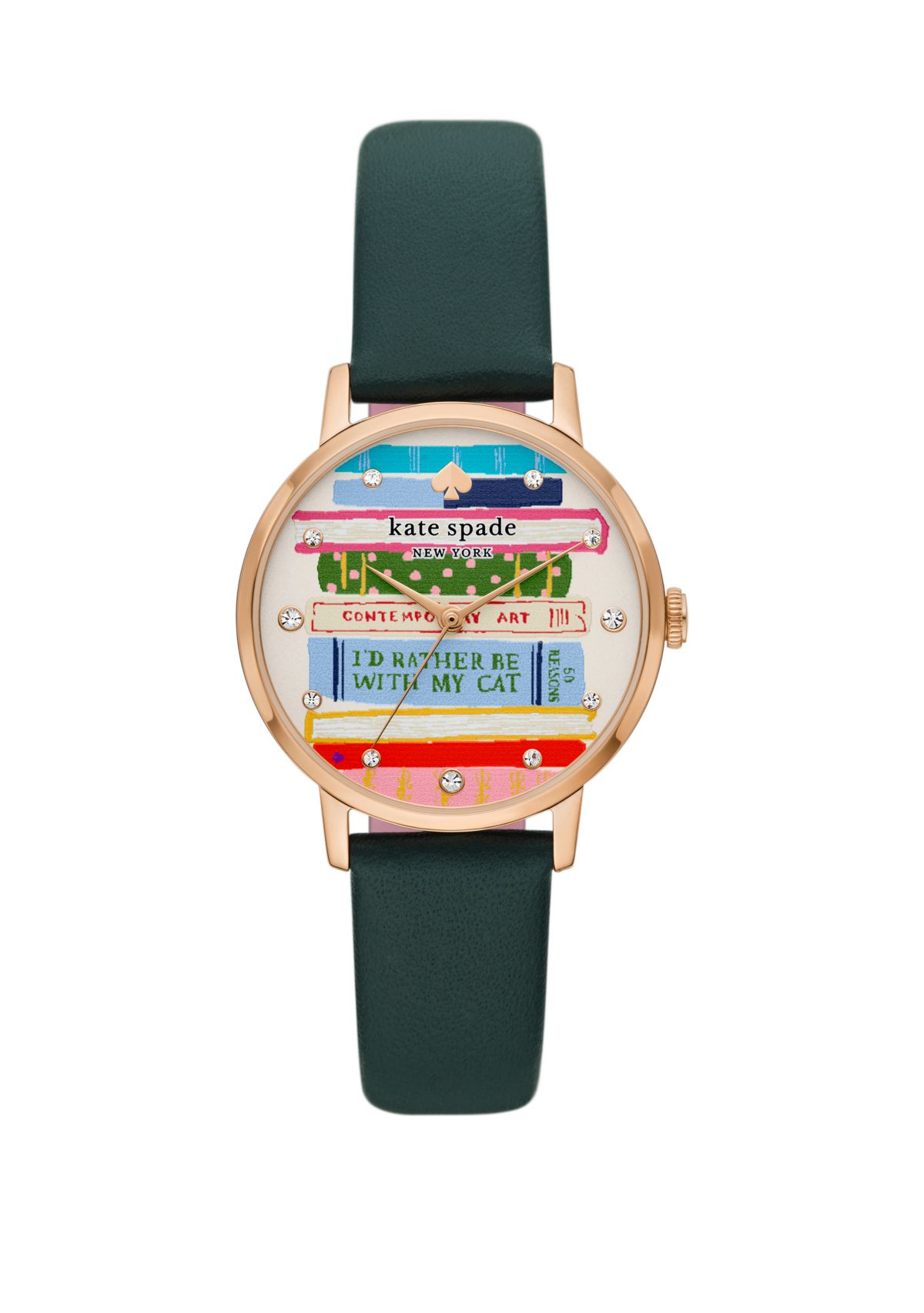 kate spade new york® Gold Tone Book Stack Watch | Belk