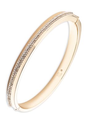 Lauren Ralph Lauren Gold Tone Pave Bangle Bracelet | belk