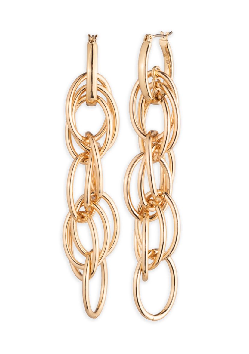 Lauren Ralph Lauren Link Linear Earrings | Belk