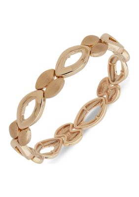 Chaps Gold Tone Leaf Stretch Bracelet | belk