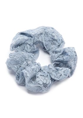 Kaari Blue™ Light Blue Lace Overlay Scrunchie | belk