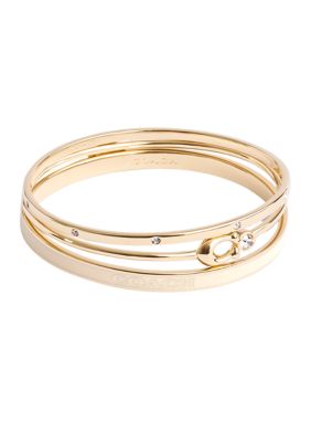 COACH Signature Trio Bangle Set | belk