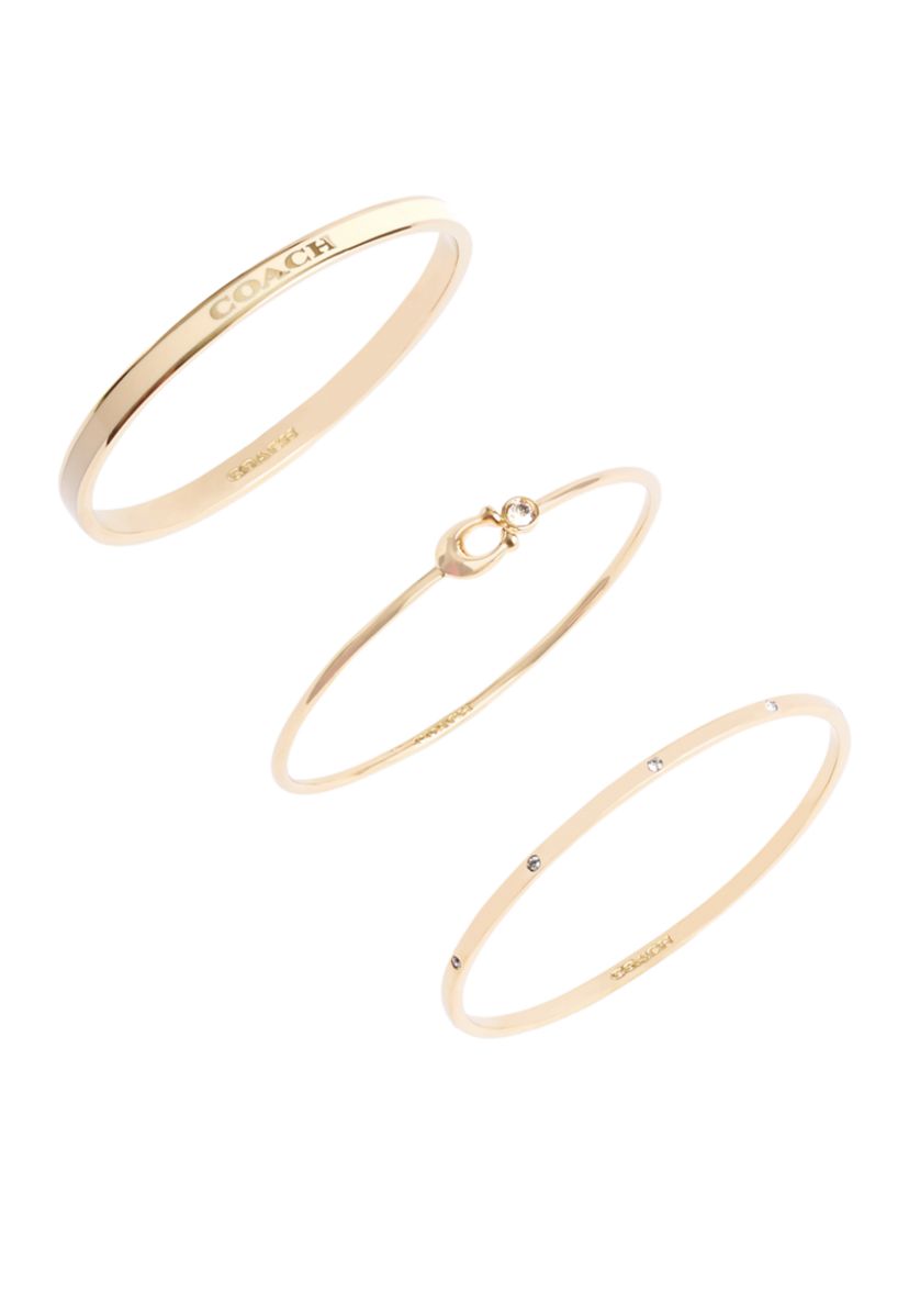 COACH Signature Trio Bangle Set | Belk
