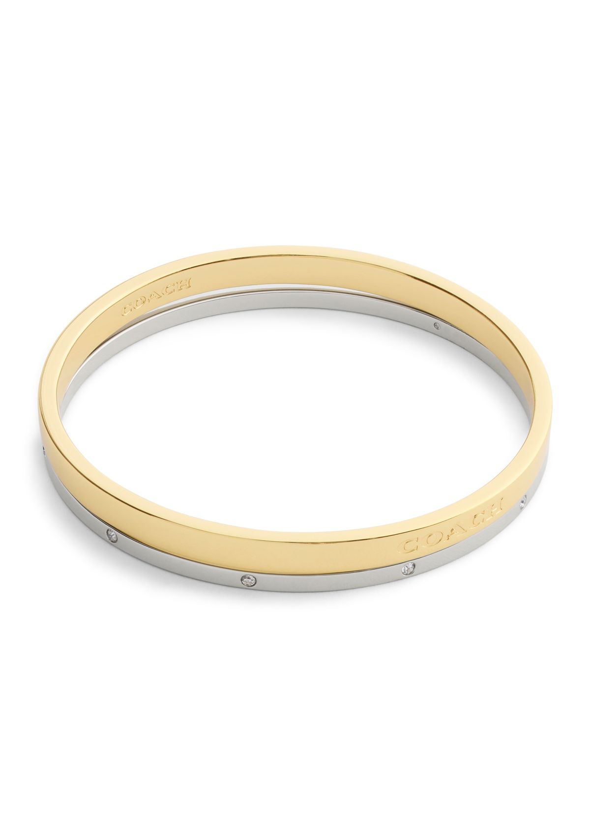 COACH Signature Duo Bangle Bracelet Set | Belk