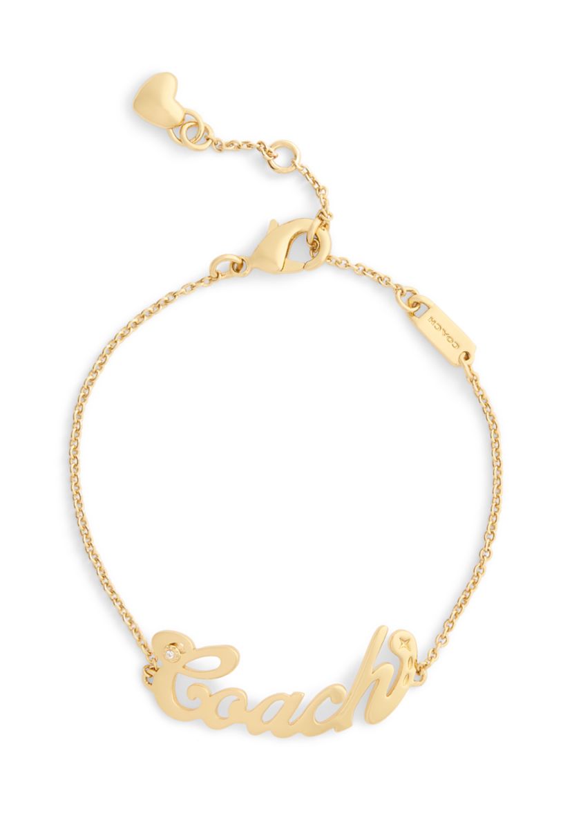 COACH Signature Coach Name Plate Bracelet | Belk