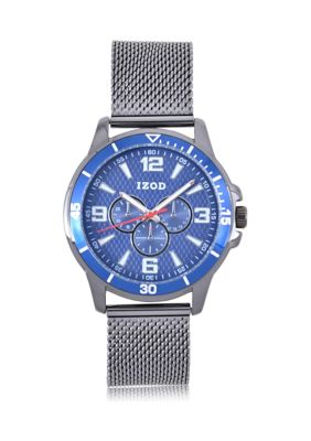IZOD IZOD Black Mesh Sport Bracelet Watch | belk