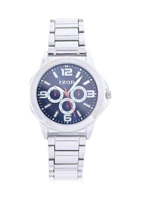 IZOD IZOD Silvertone Bracelet Watch | belk
