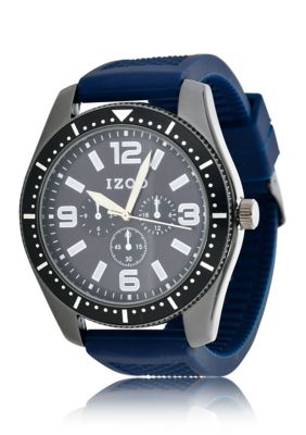 IZOD IZOD Men's Blue Rubber Strap Watch | belk