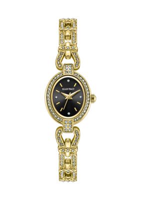Ellen Tracy Oval Crystal Filigree Bracelet Watch | belk