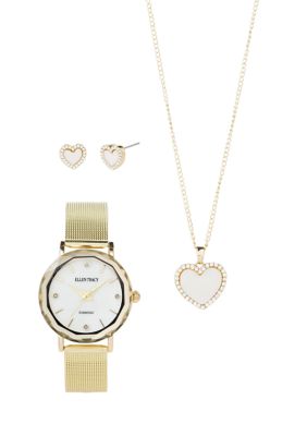 Ellen Tracy Crystal Watch Set | belk