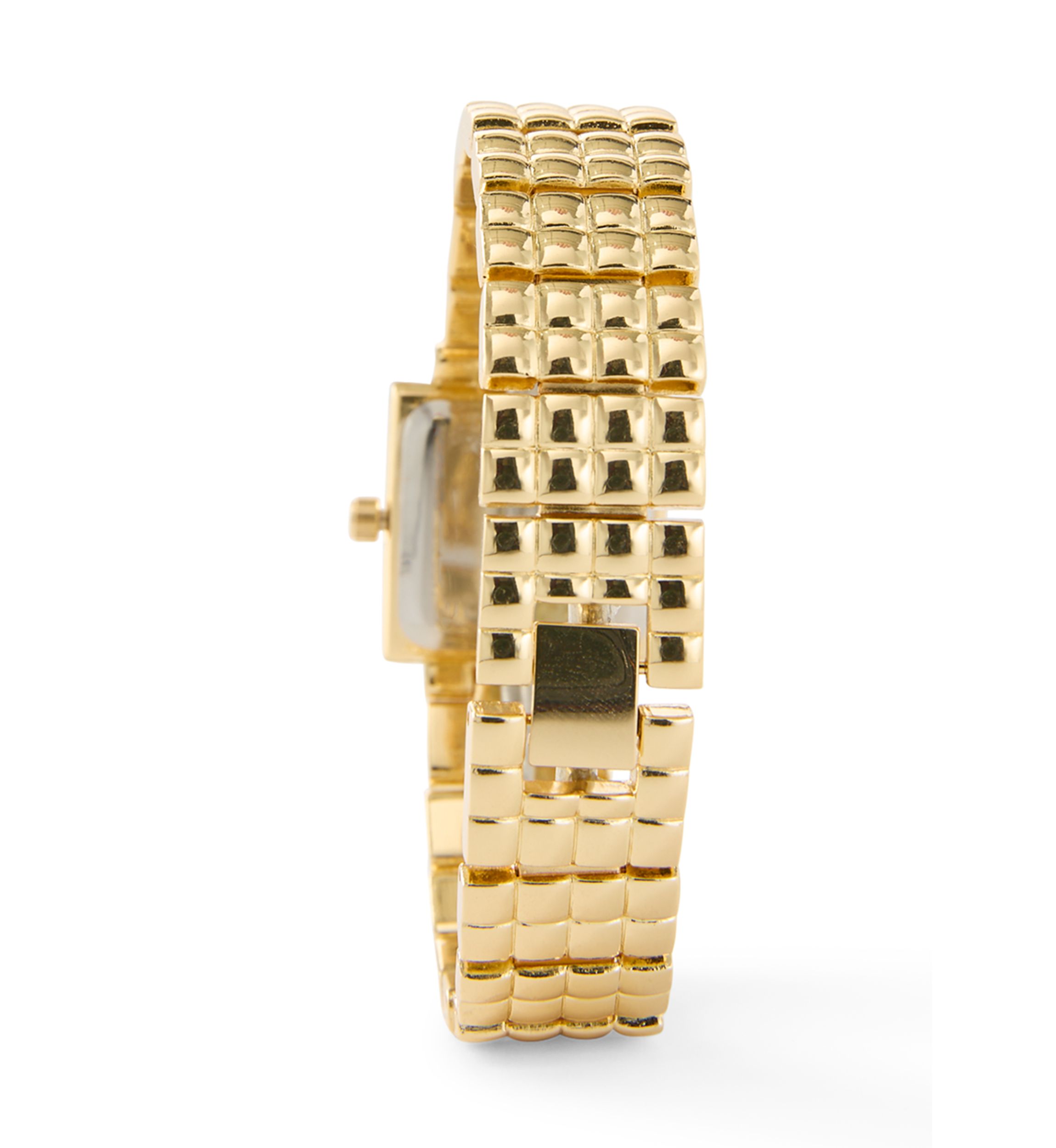 Jessica Simpson Square Gold Tone Watch | Belk
