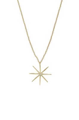 Golden Crystal Start Necklace | belk