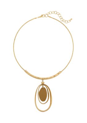 Belk Gold-Tone 18" Orbital Pendant Necklace | belk