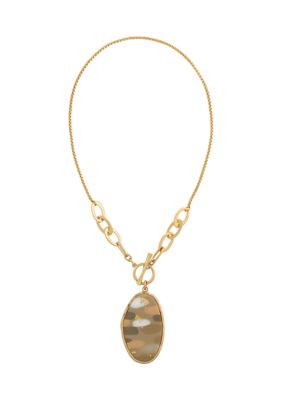 Belk Gold-Tone 18" Chain Pendant Necklace | belk