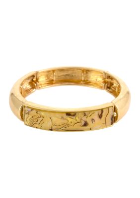Belk Gold Tone Stretch Bangle Bracelet | belk