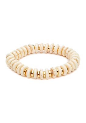 Belk Gold Tone Beaded Stretch Bracelet | belk